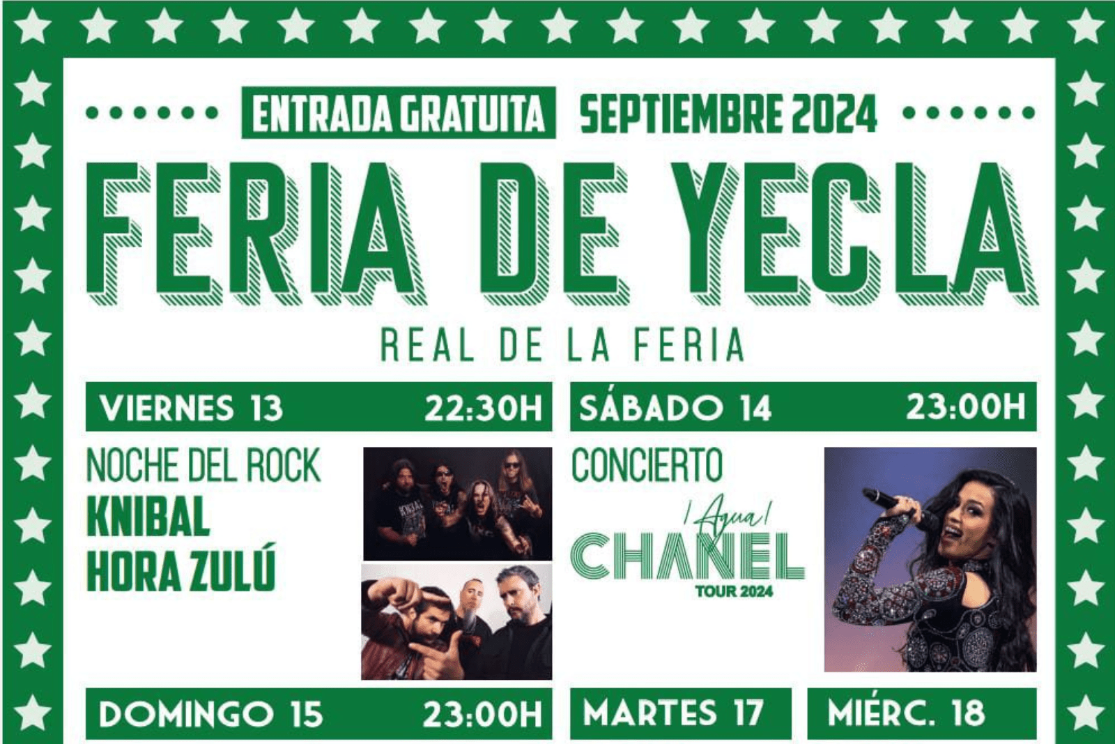 Programa de la Feria de Yecla 2024 - Redescubre Yecla